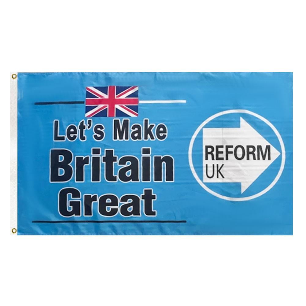 Reform UK Patriotic Garden Flag – 35x59 Inch Large Outdoor Decorative ...