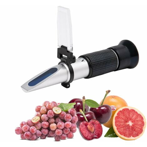 Refractometer Brix 0-40% Alcohol 0-25% - ATC Portable Wine ...