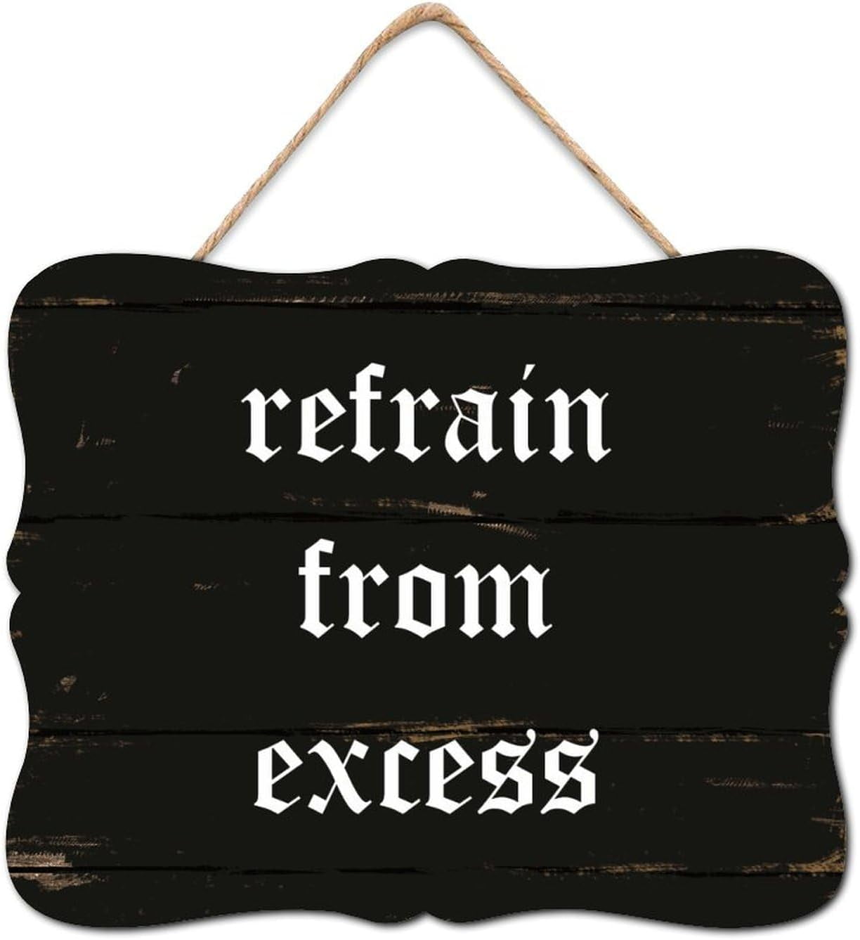 Refrain From Excess Wall Art Hanging Decorationspositive Quotes Wall ...