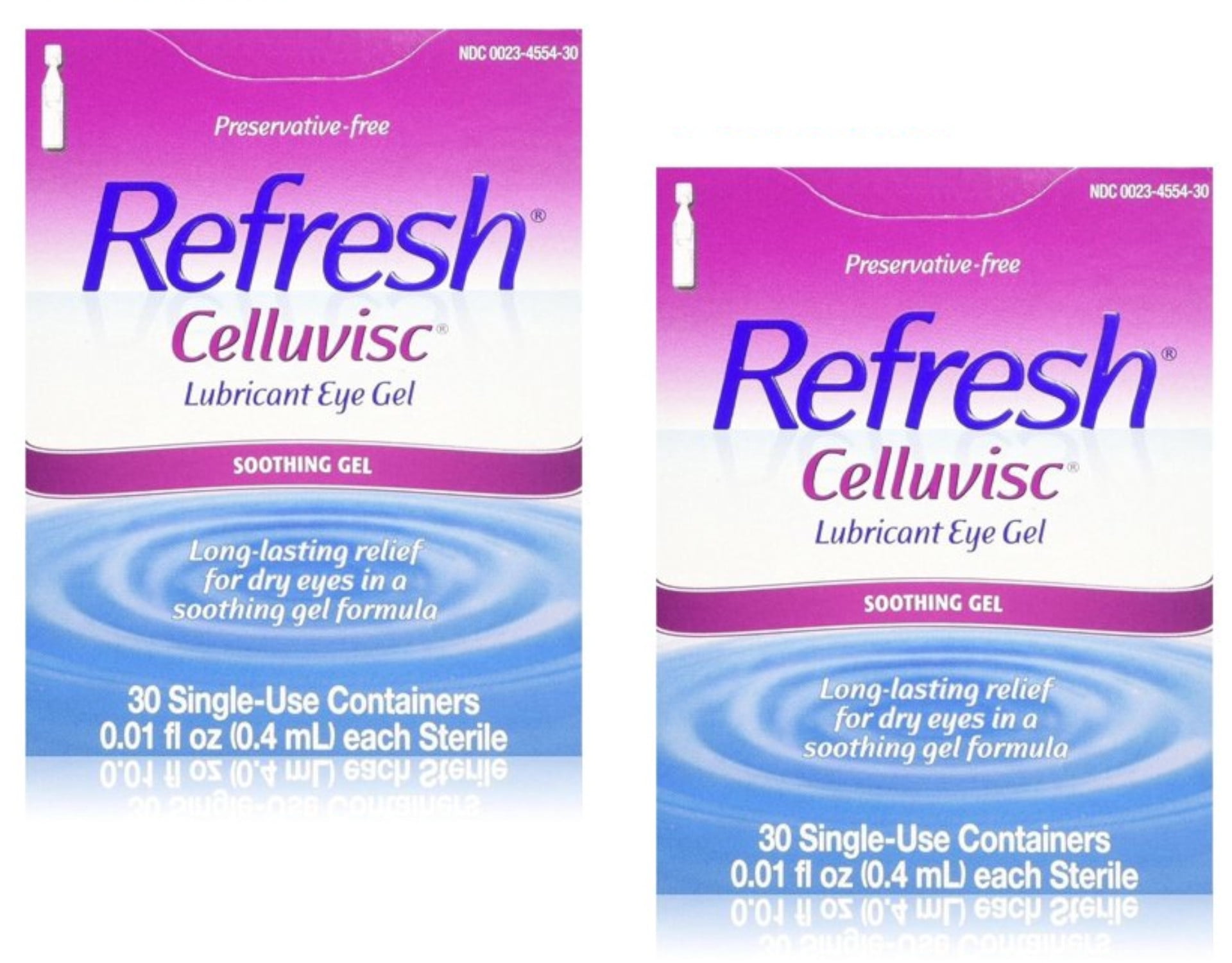 Refresh Celluvisc Extra Strength Moisturizing Eye Gel, Single-Use Vials ...
