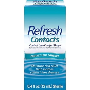 Refresh Contacts Contact Lens Comfort Drops Artificial Tears Contact ...