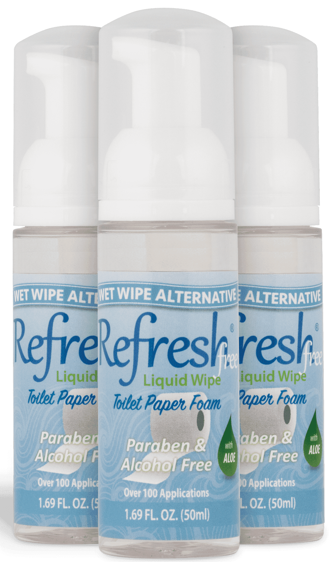 Refresh Liquid Wipe Free, Flushable Toilet Paper Foam, Sensitive Skin ...