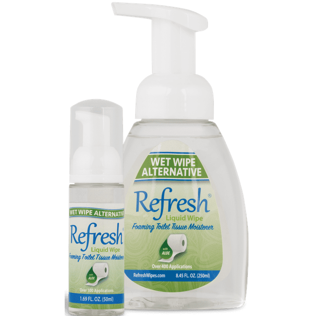 Refresh Liquid Wipe: Toilet Paper Foam. Eco-Friendly Wet Wipe ...