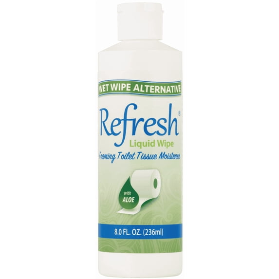 Refresh Liquid Wipe, Toilet Paper Foam with Witch Hazel and Aloe, 8 fl ...
