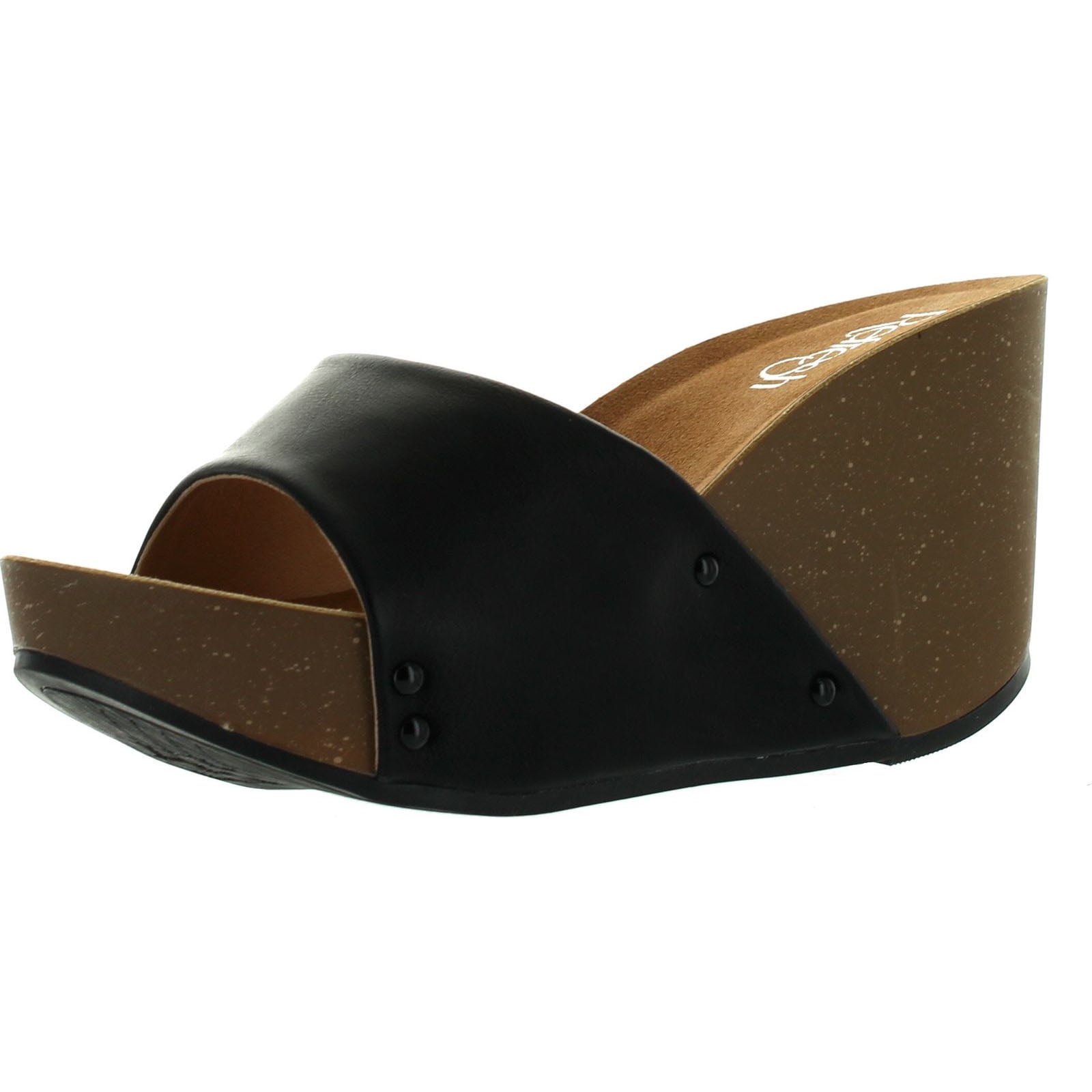 Refresh MARA-03 Womens Slide On Comfort Single Band Platform Wedge ...