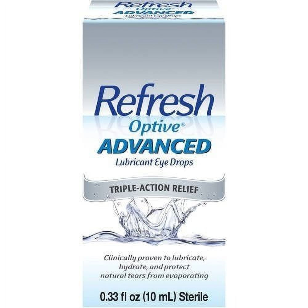 Refresh Optive Lipid Lubricant Triple-Action Relief Eye Drop 0.33oz,12 ...