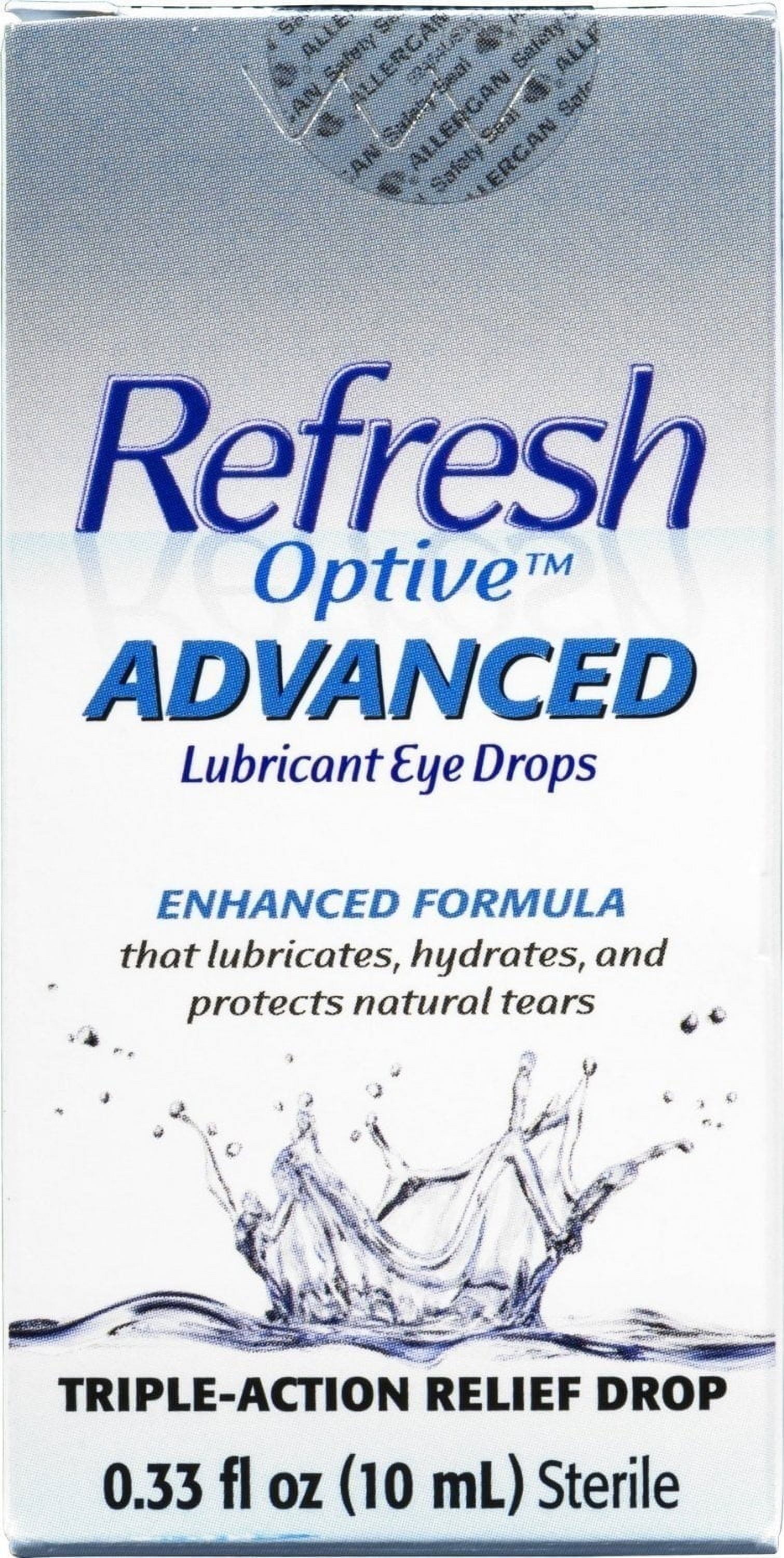 Refresh Optive Lipid Lubricant Triple-Action Relief Eye Drop 0.33oz, 3 ...