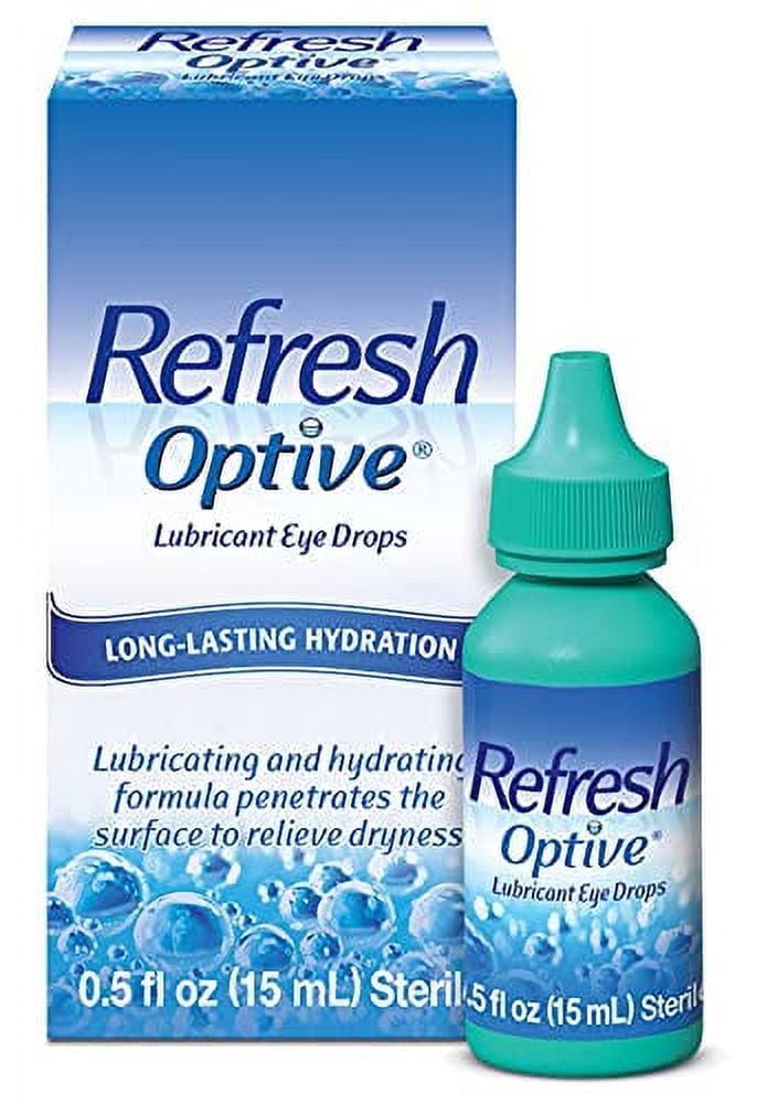 Refresh Optive Lubricant Eye Drops, Sterile, 0.5 Fl. Oz (Pack of 1 ...