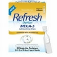 Refresh Optive Mega-3 Natural Lubricated Eye Drops, Long-Lasting ...