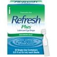 Refresh Plus Lubricant Eye Drops, Preservative-Free Artificial Tears ...