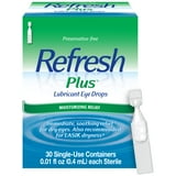Refresh Plus Lubricant Eye Drops, Preservative-Free Artificial Tears ...