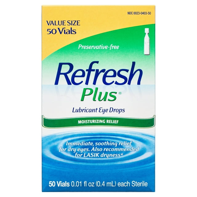 Refresh Plus® Lubricant Eye Drops - Walmart.com