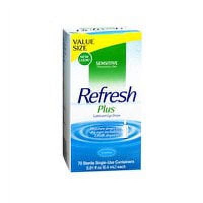 Refresh Plus Lubricant Eye Drops Single Use 30 (Pack of 2) - Walmart.com
