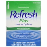 REFRESH, Lubricant Eye Drops, Single Use 30, Long-lasting Moisturizing ...