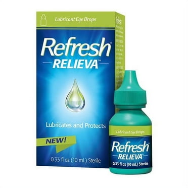 3 Pack - Refresh Relieva Lubricant Eye Drops, Lubricates & Protects Dry ...