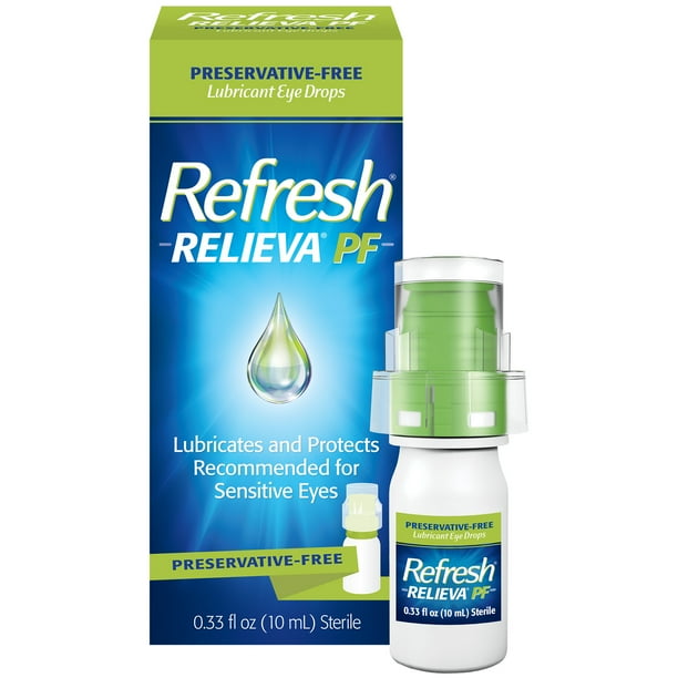 Refresh Relieva Preservative-Free Tears Lubricant Eye Drops, 10 ml ...