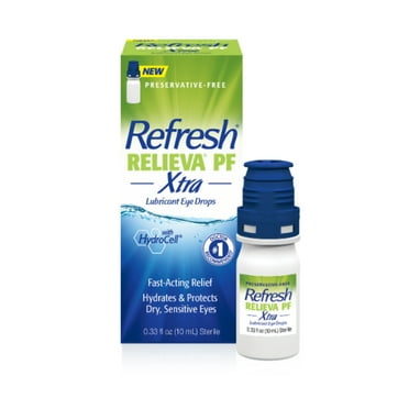 Refresh RELIEVA Preservative-Free Lubricant Eye Drops for Sensitive ...