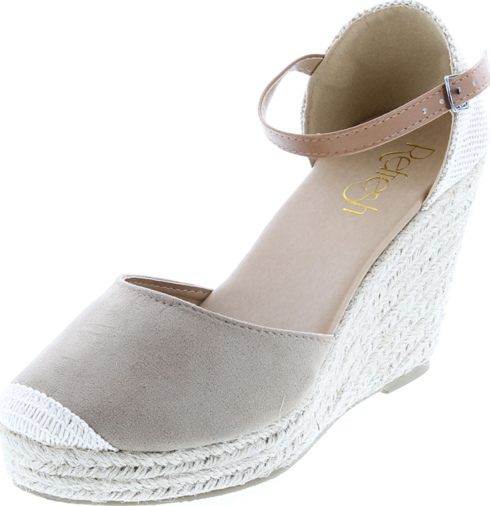 Refresh Sandra-01 Women's Espadrille Platform Wedge Sandals - Walmart.com