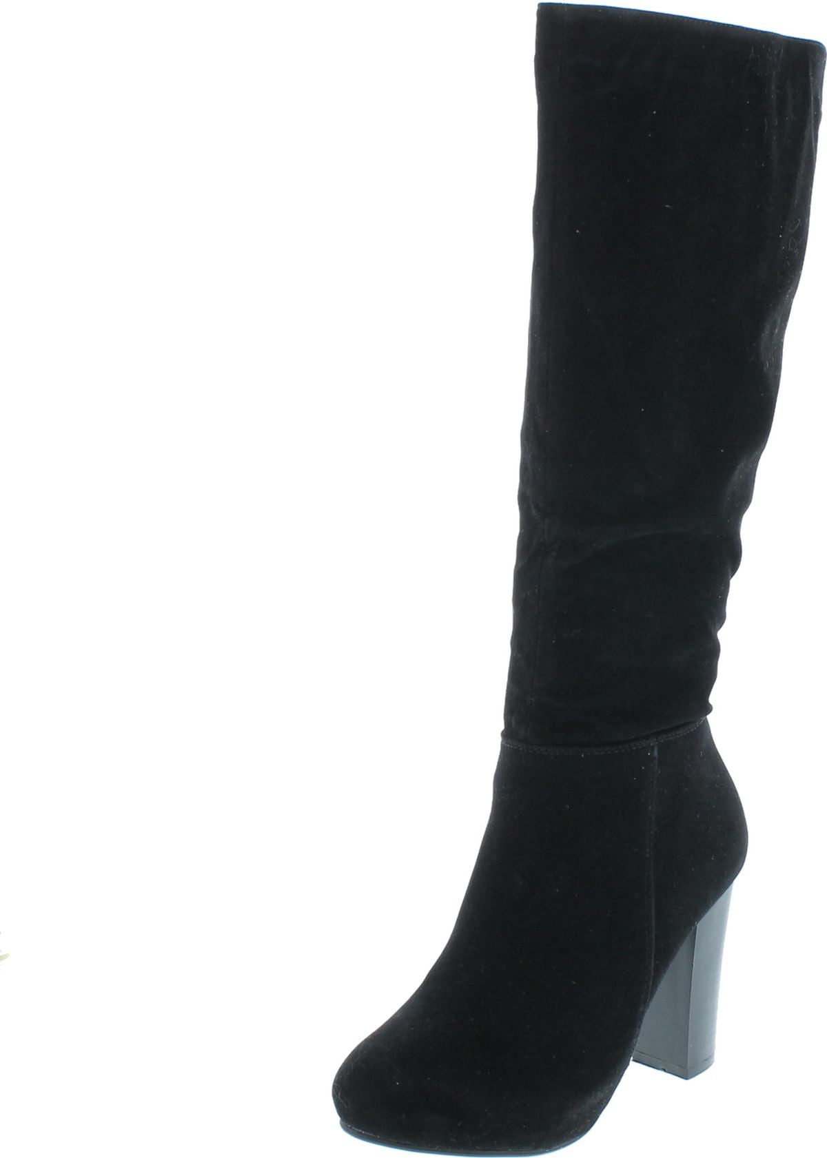 Refresh Women's Ringo-03 Knee High Side Zipper Closure Chunky High Heel ...