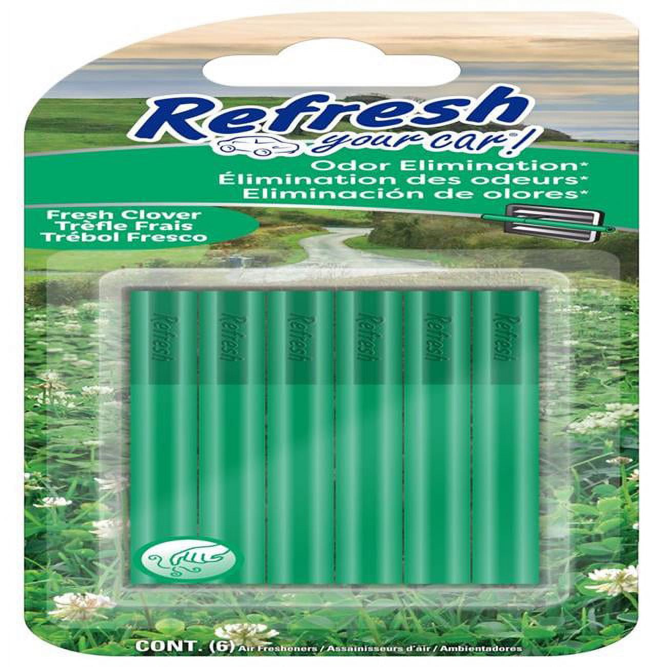 Refresh Your Car 8065245 Fresh Clover Scent Car Vent Clip Solid - 6 ...