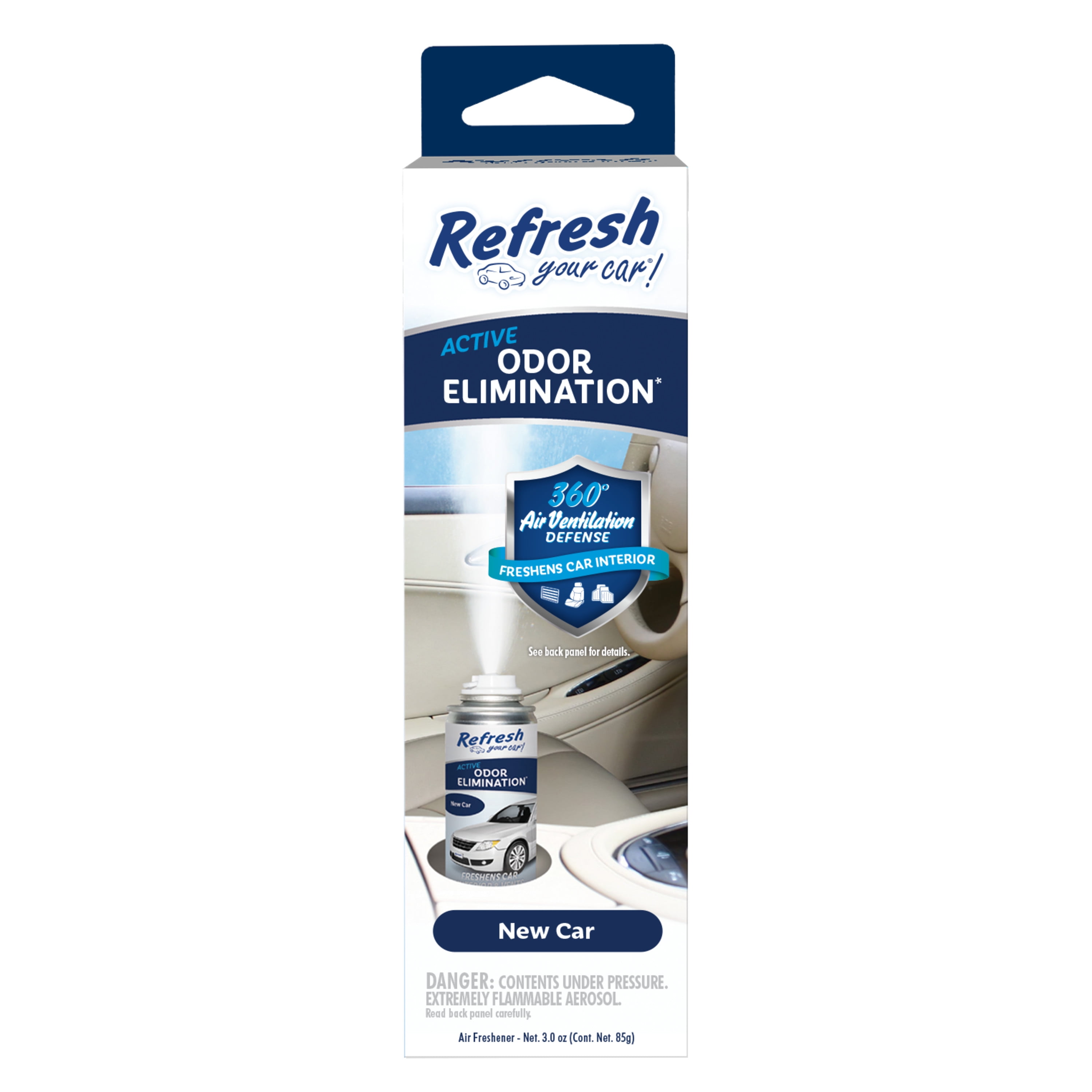 Refresh Your Car! Auto Air Freshener with Active Odor Eliminator Bomb ...