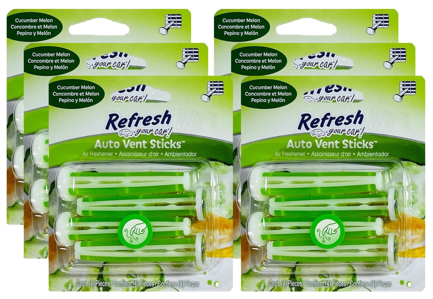 Refresh Your Car! Car Air Fresheners Vent Sticks, Odor Eliminator for ...