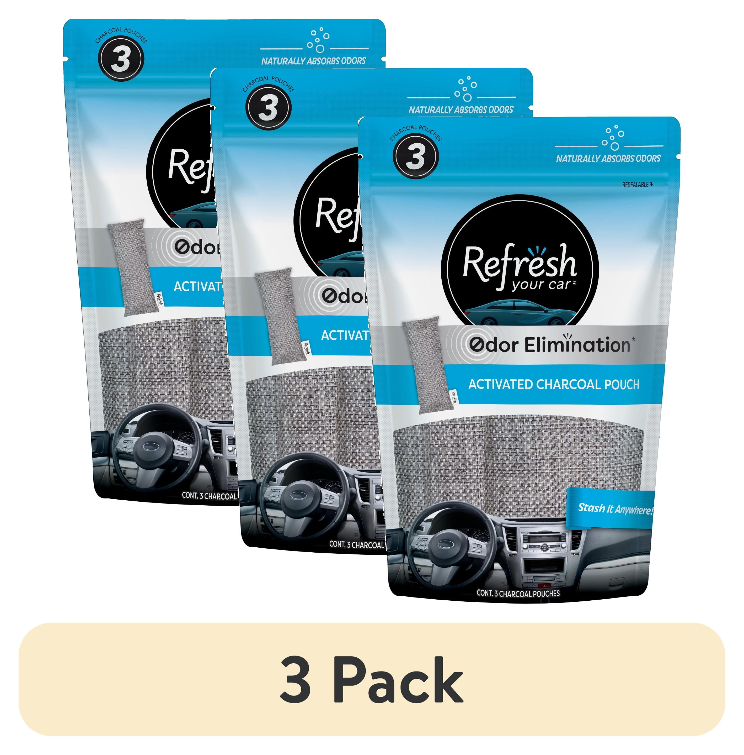 (3 pack) Refresh Your Car! Charcoal Bag Air Freshener, 3 Count ...