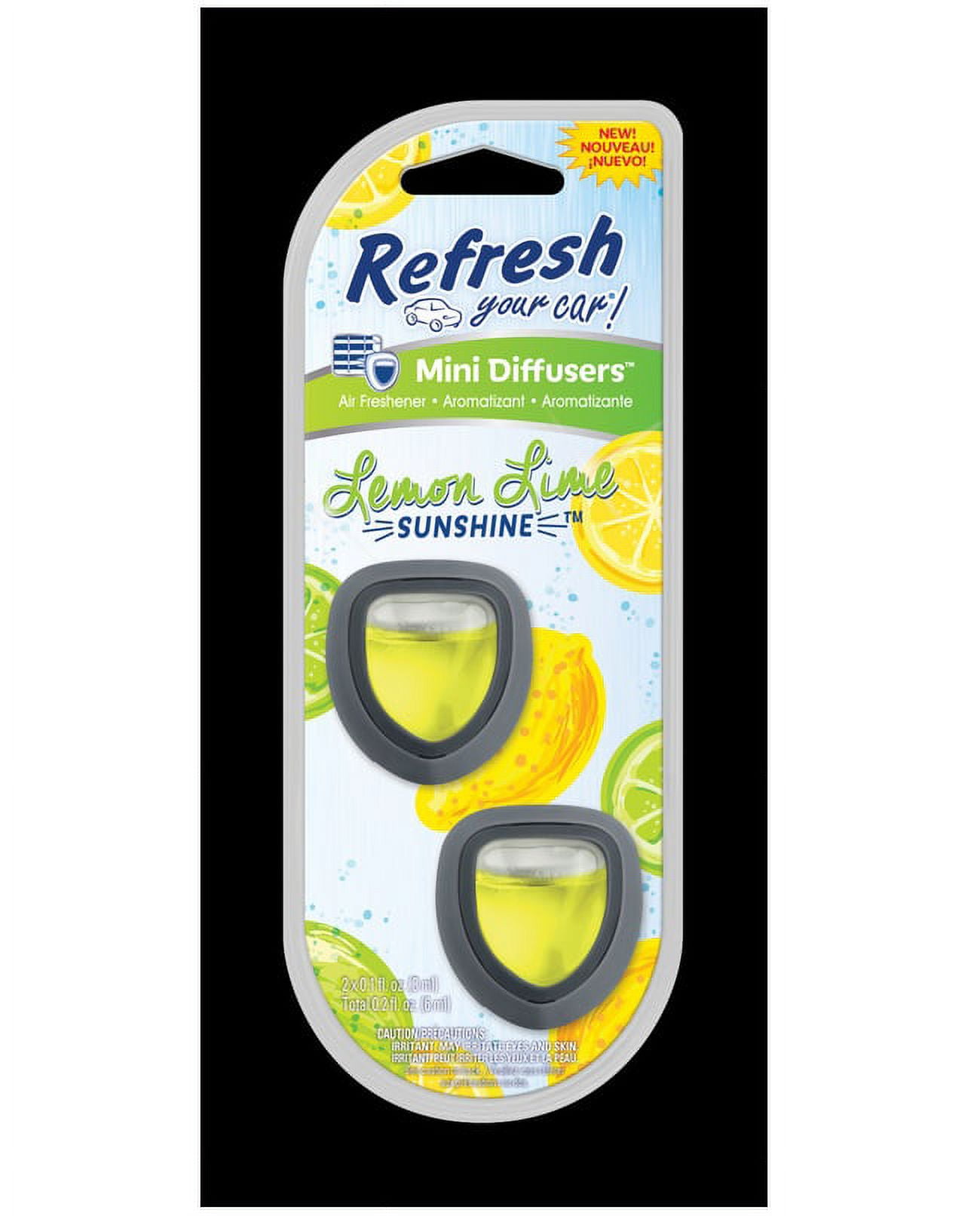 Refresh Your Car! E301337000 Mini Diffusers Air Freshener, 0.2 Oz ...