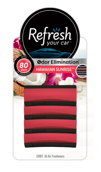 Refresh Your Car! Hawaiian Sunrise Contour Vent Stick Car Air Freshener ...