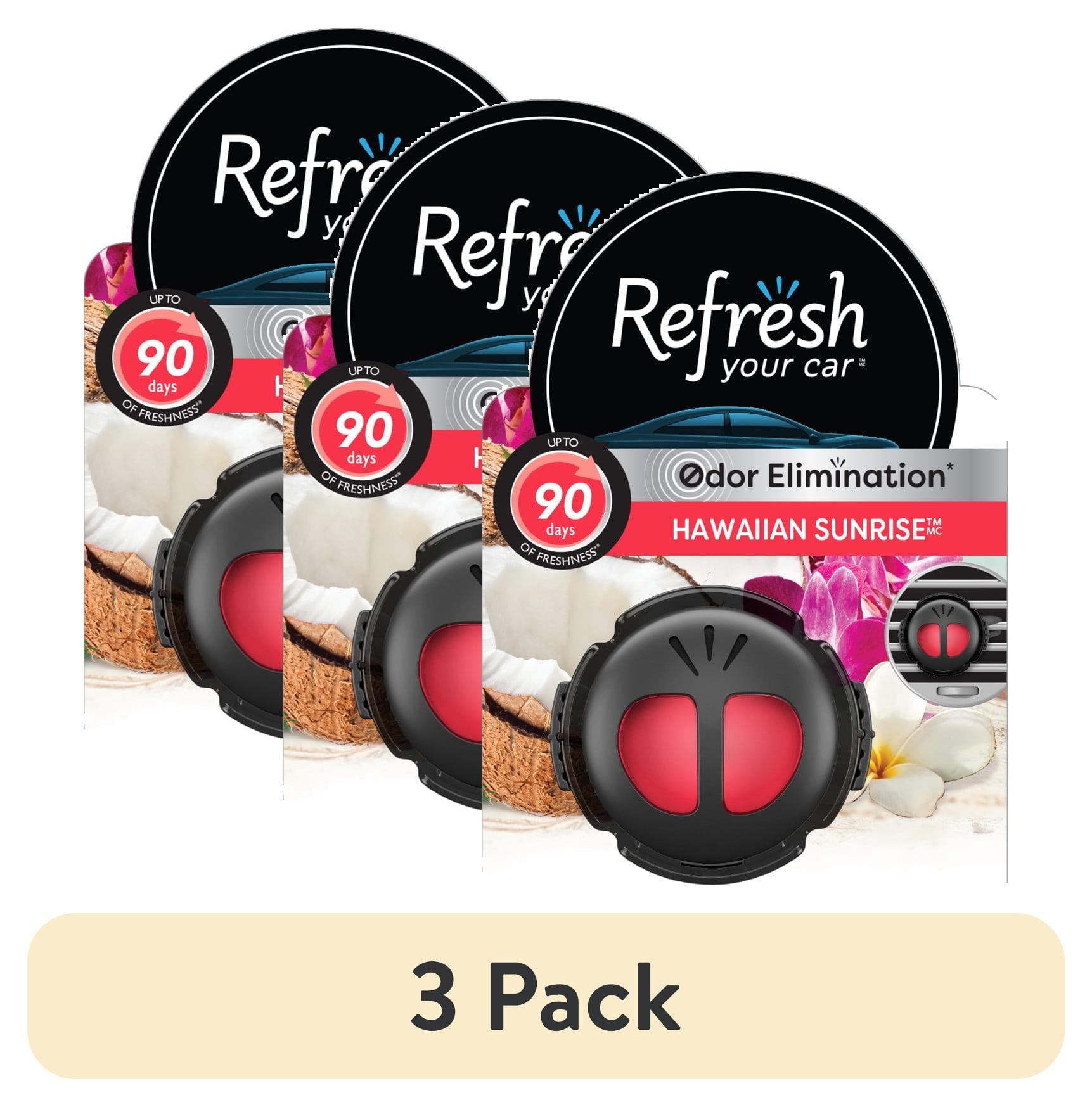 (3 pack) Refresh Your Car! Mini Diffuser Air Freshener (Hawaiian ...
