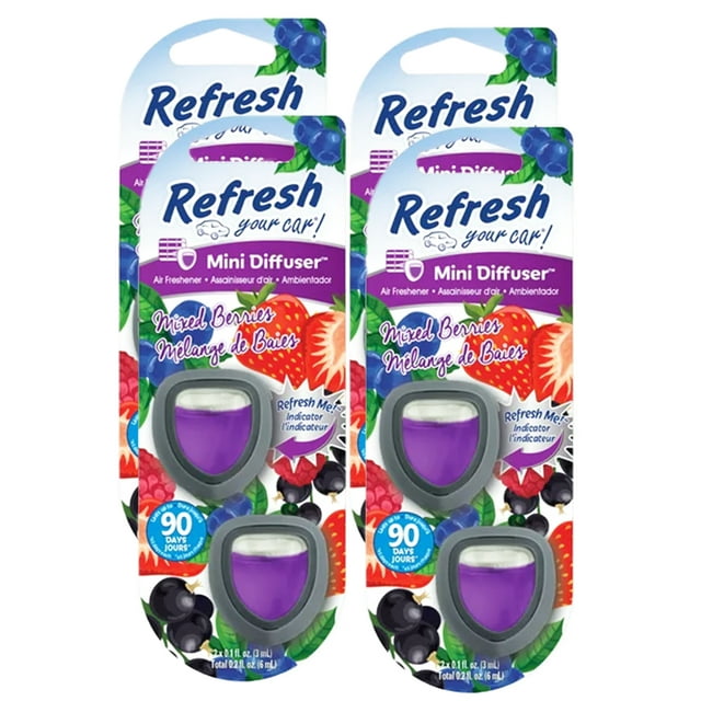 Refresh Your Car! Mini Diffuser - Car Air Fresheners Vent Clips: The ...