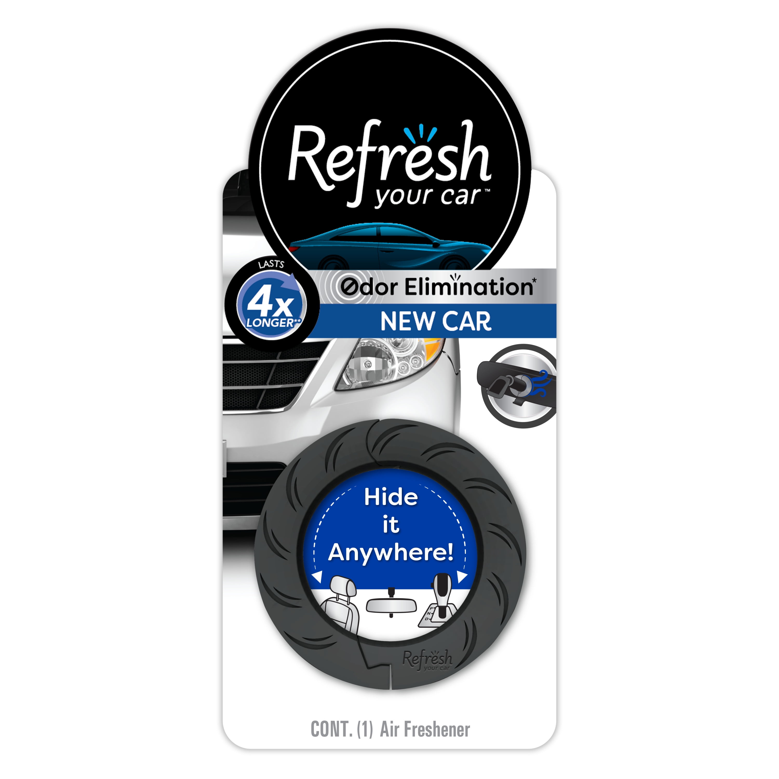 Refresh Your Car New Car Ring Car Air Freshener - 1 Count - Walmart.com