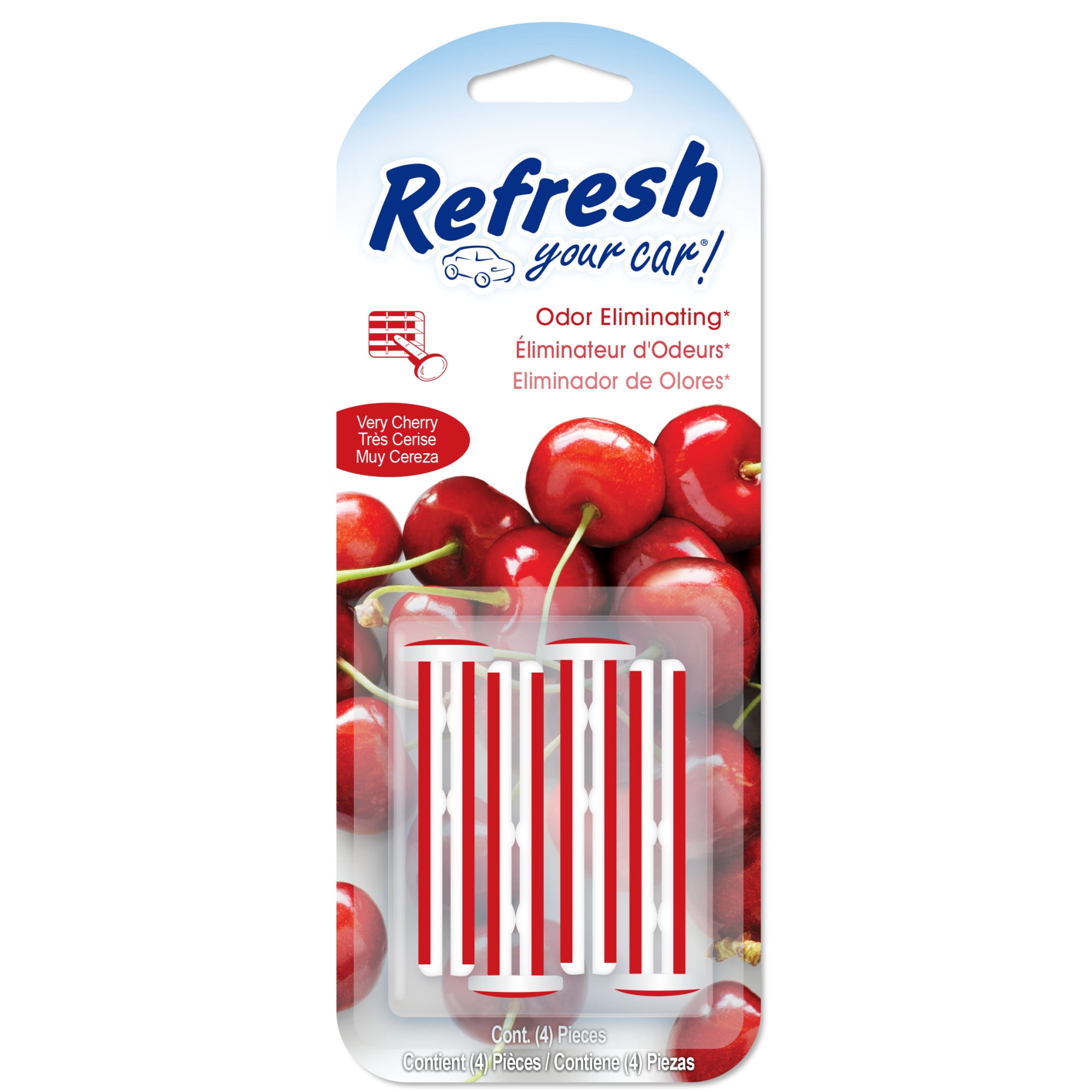 Refresh Your Car! Vent Air Freshener (Very Cherry Scent, 4 Pack ...