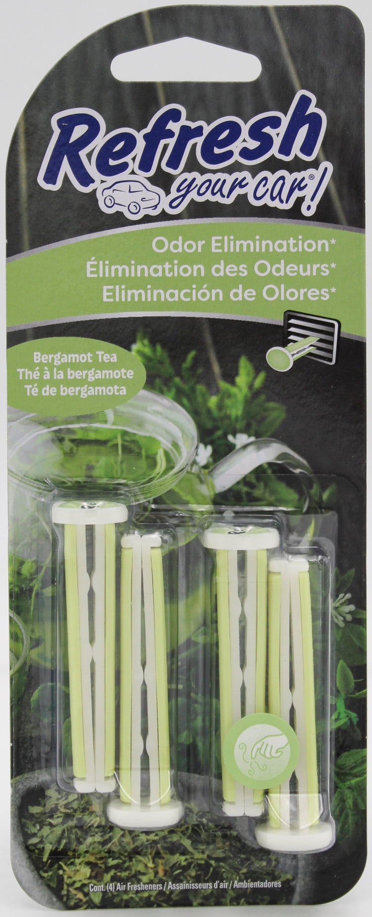 Refresh Your Car Vent Stick Bergamot Tea, 4 Ct - Walmart.com