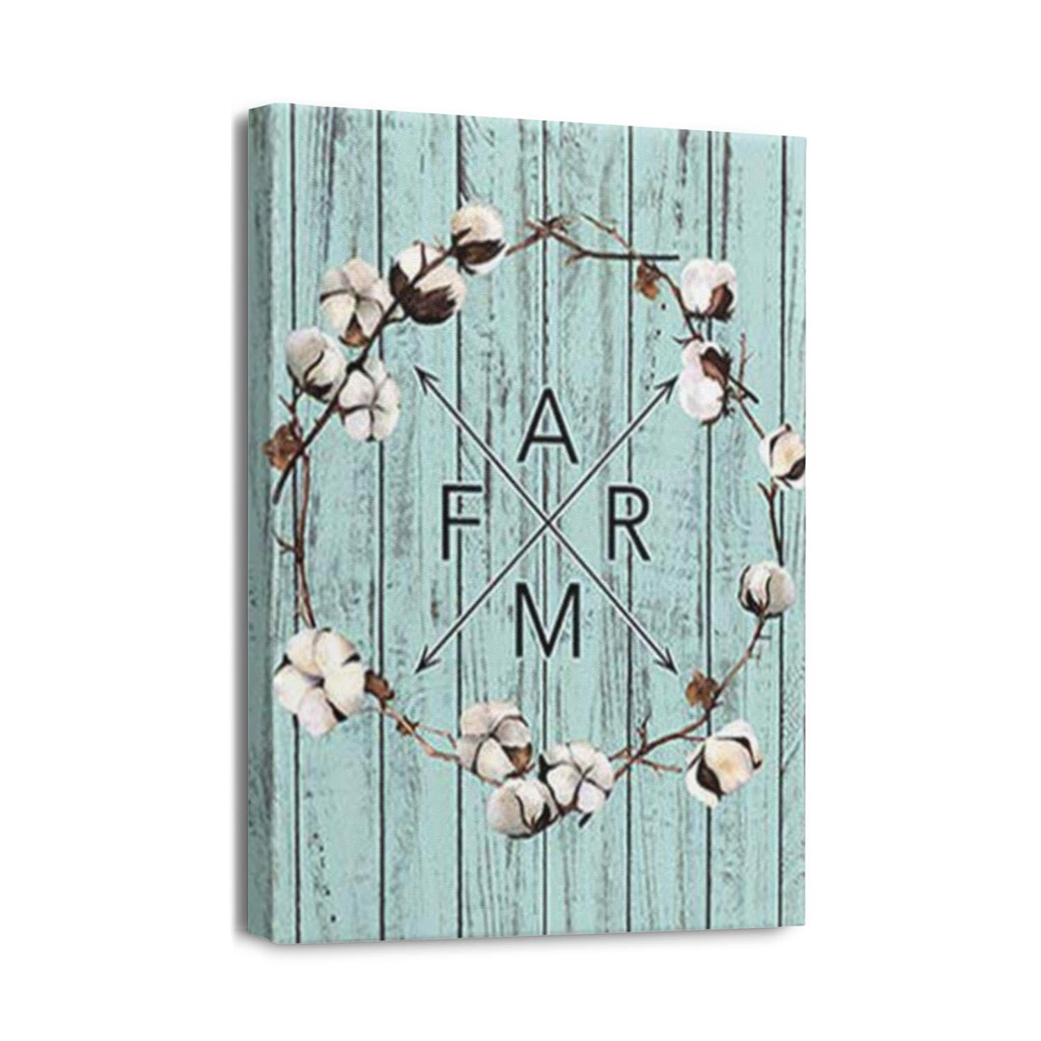 Refresh Your Spaces - Cotton Hydrangea Bathroom Wall Art, Framed ...