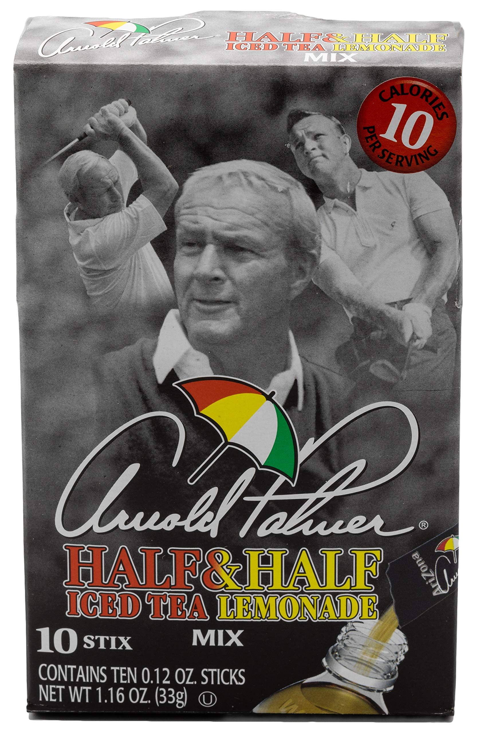 Arizona Arnold Palmer, Half & Half Iced Tea Lemonade Tea Stix, 10 Count ...