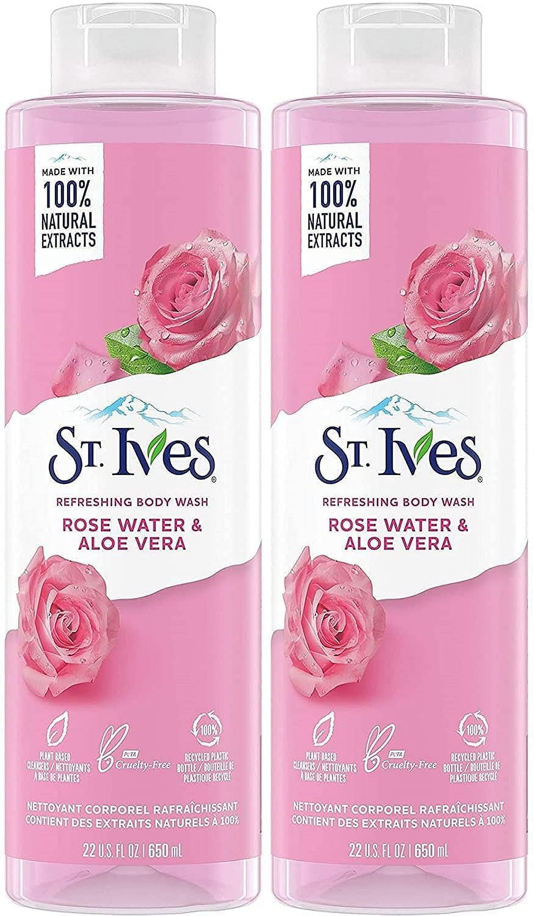 Refreshing Body Wash, Rose Water Aloe Vera, 22 Fluid Ounce (Pack of 2 ...