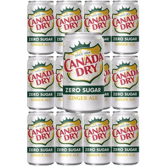 Bay Area Marketplace Canada Dry Ginger Ale, Zero Sugar, 7.5oz Cans ...