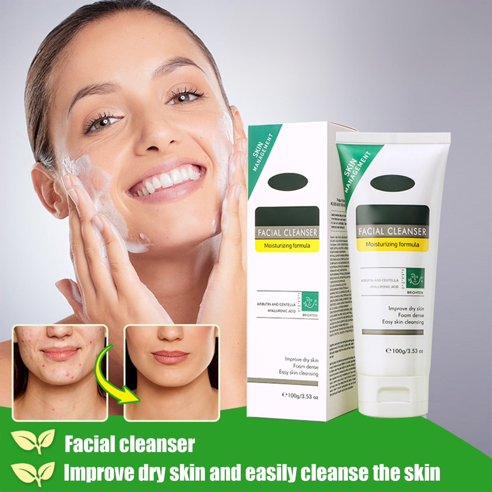 Refreshing Deep Cleansing Face Wash with Witch Hazel & Arbutus Fruit ...