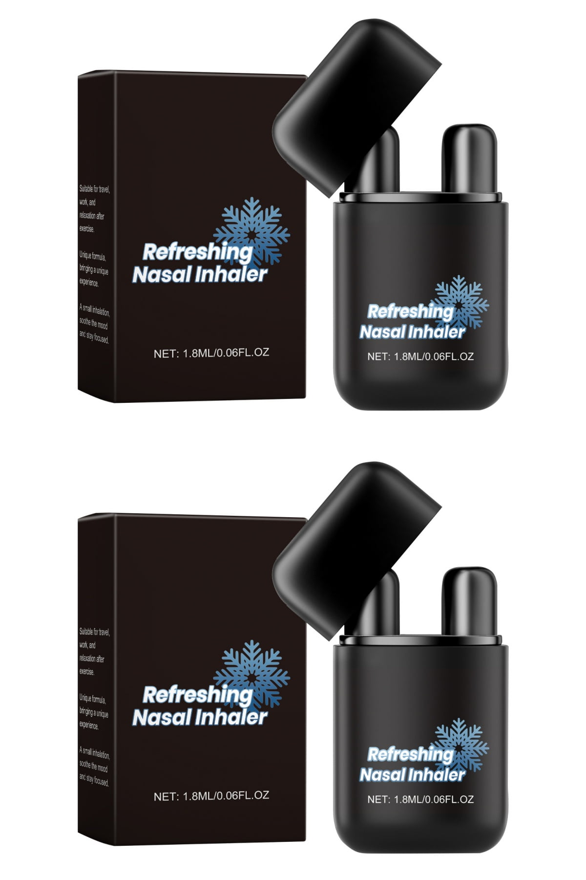 Refreshing Nasal Inhaler；Nasal Inhaler Stick；Herbal Soothing Nasal ...