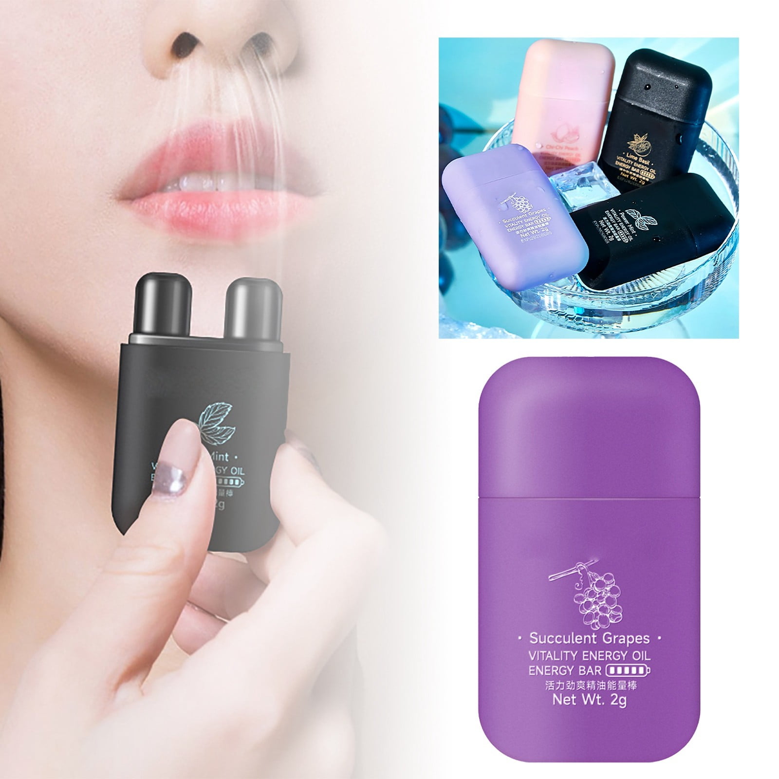 Refreshing Oil Energy Bar Sleepy Nose Oil Double Hole Nose Refreshing ...