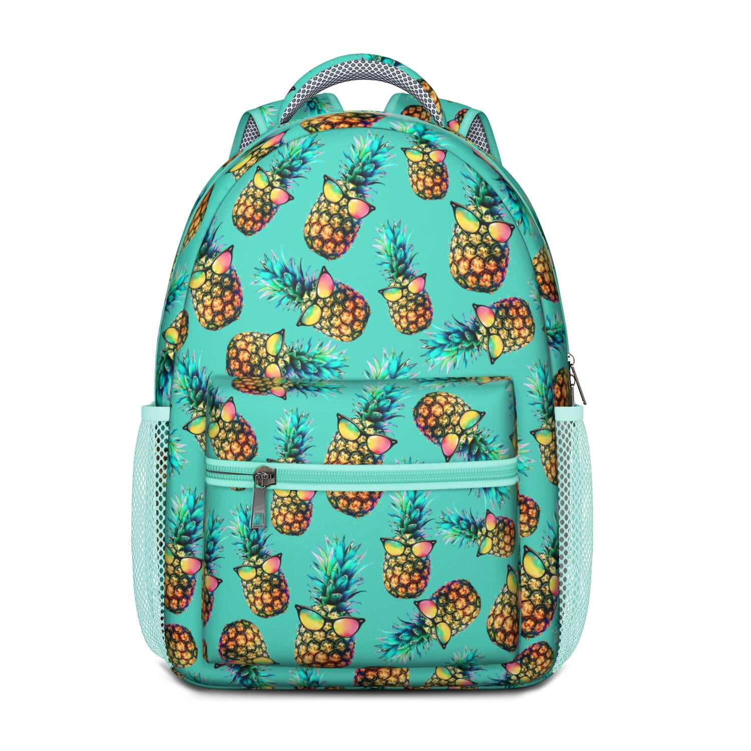 Refreshing Pineapple Backpack - Tropical Summer Fruit Pattern School ...