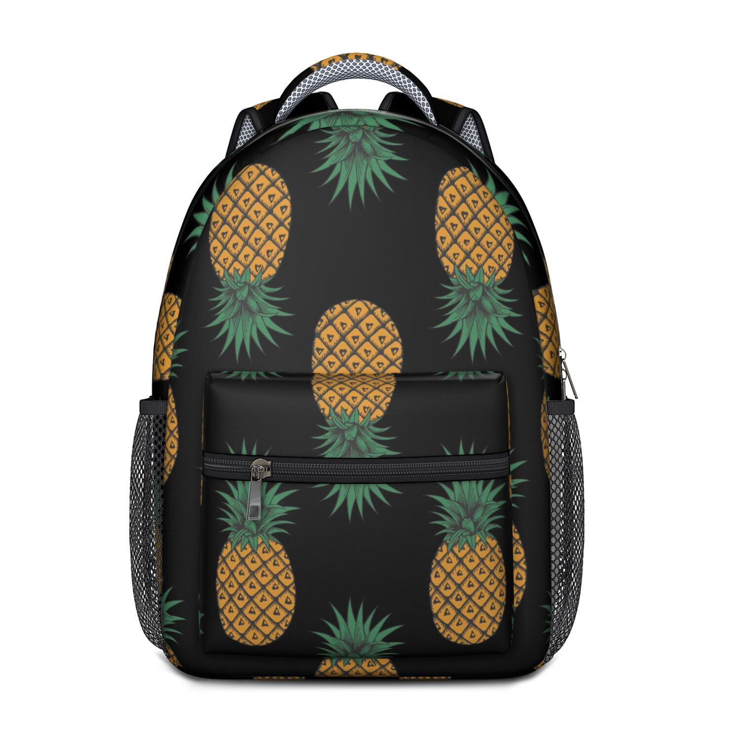 Refreshing Pineapple Backpack - Tropical Summer Fruit Pattern School ...