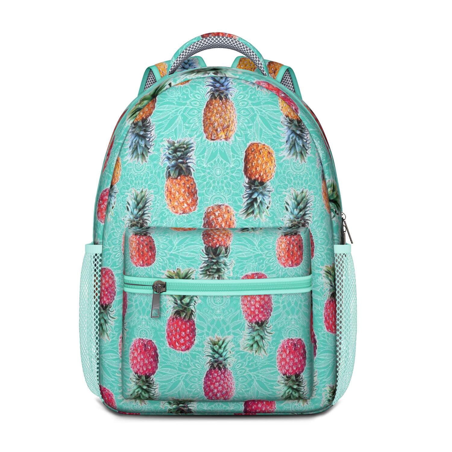 Refreshing Pineapple Backpack - Tropical Summer Fruit Pattern School ...