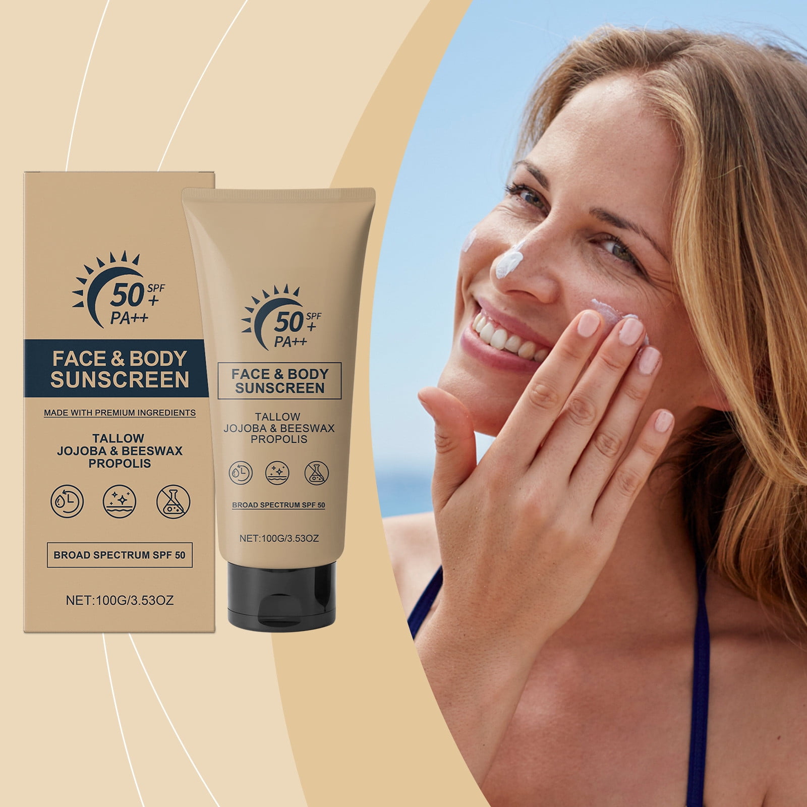 Refreshing Protective Cream 100g Mild Moisturizing Outdoor Refreshing ...