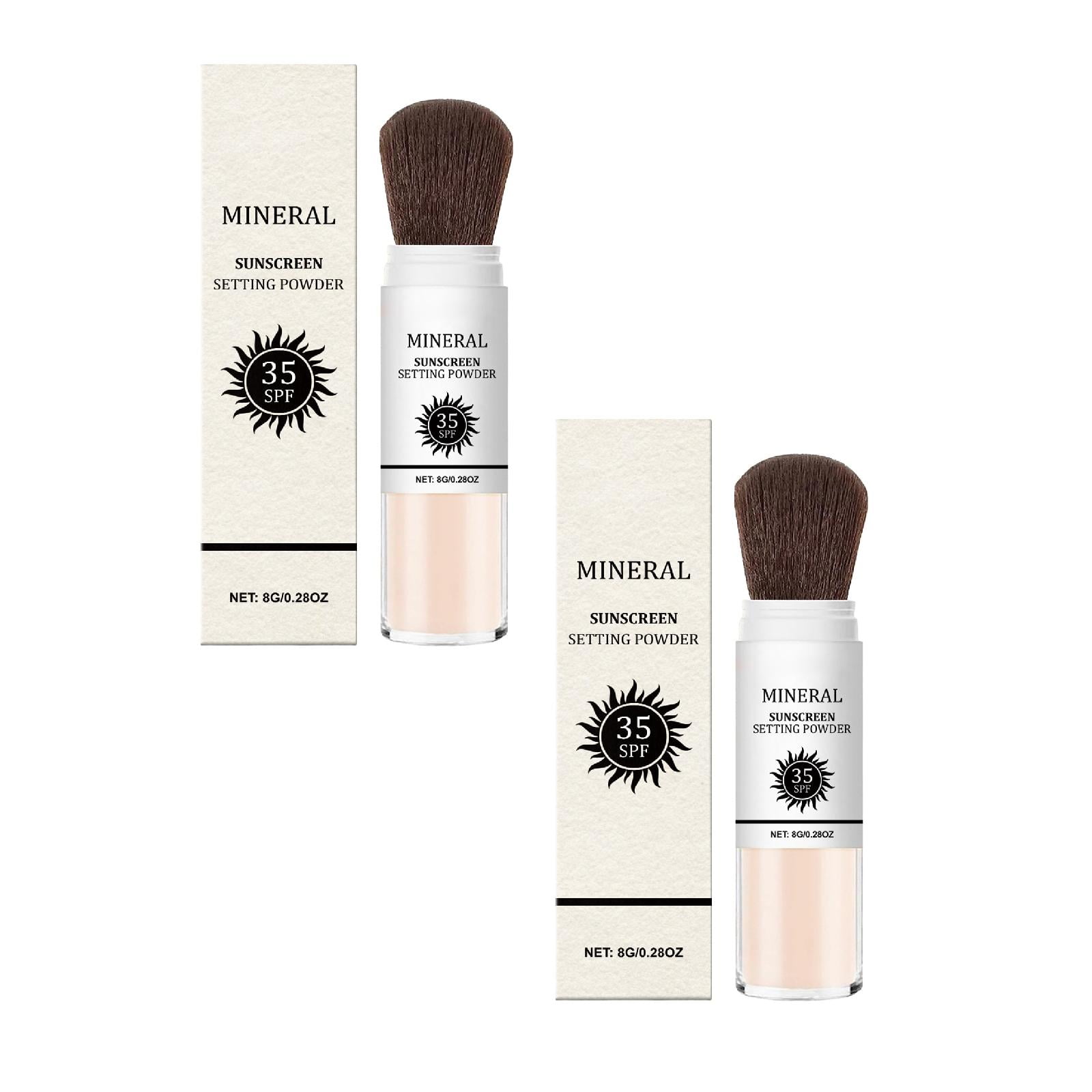 Refreshing Sun Setting Powder,Translucent Loose Powder,Soft Brush ...