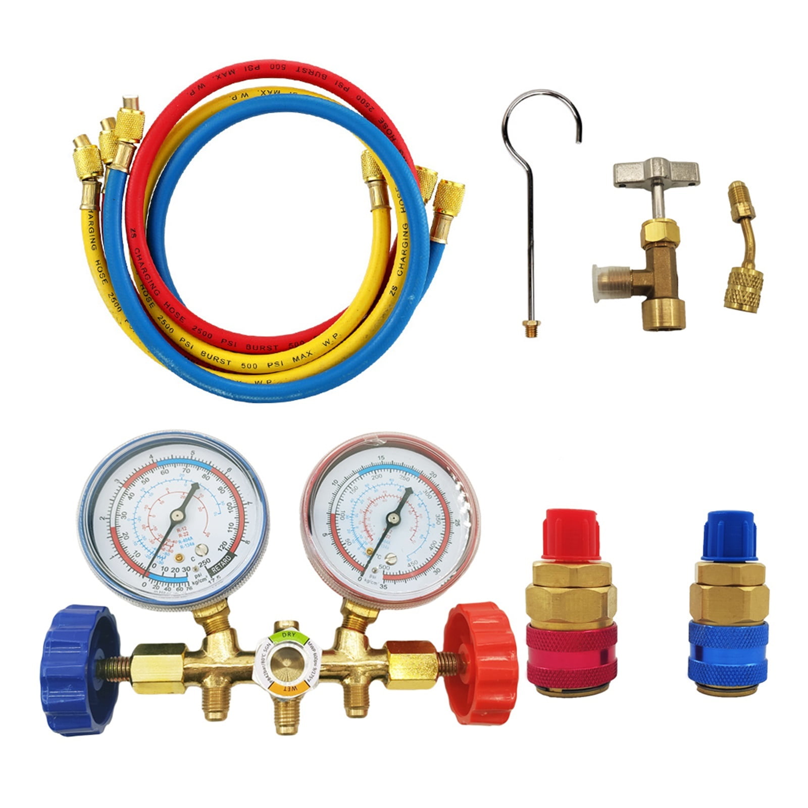 Refrigerant Manifold Gauge Air Condition Refrigeration Set Air ...