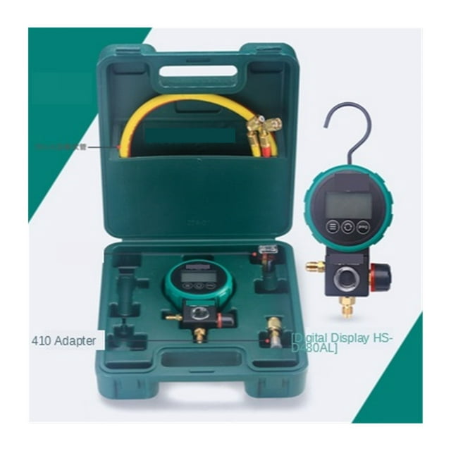 Refrigerant Pressure Gauge Manifold Digital Refrigeration Tester Vacuum ...