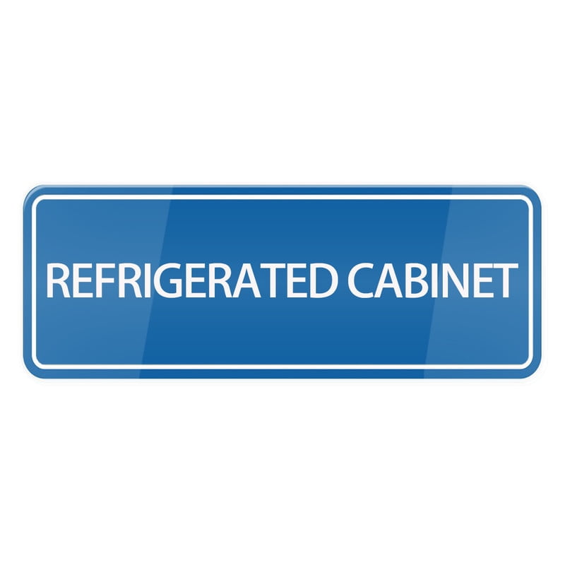 Refrigerated Cabinet Sign For House Door, Plastic Self-Adhesive Signs ...