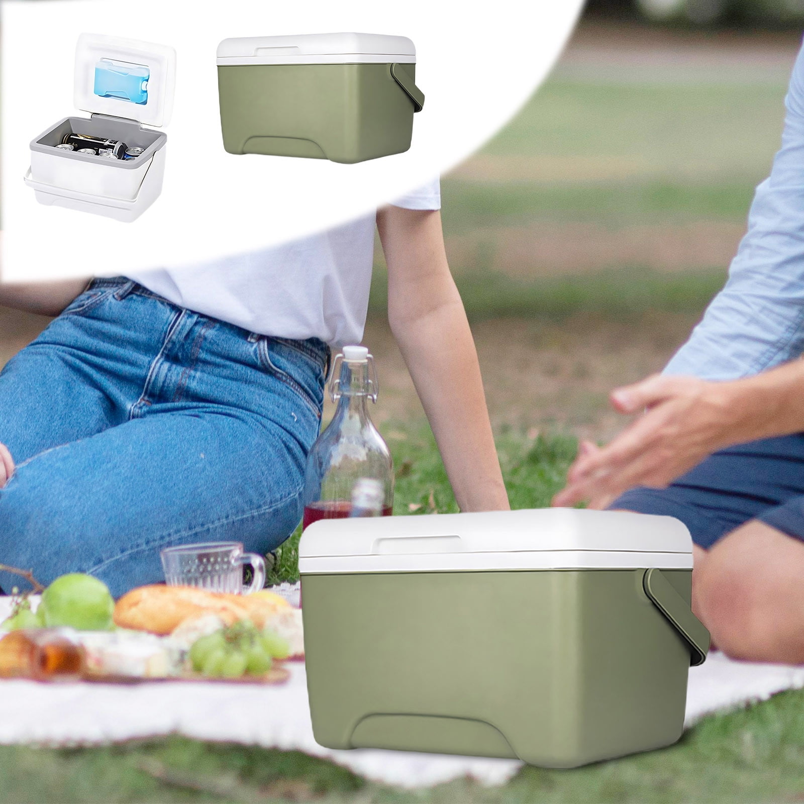 Refrigerated Food Box, Portable Cooler, Insulated Preservation, Dual ...